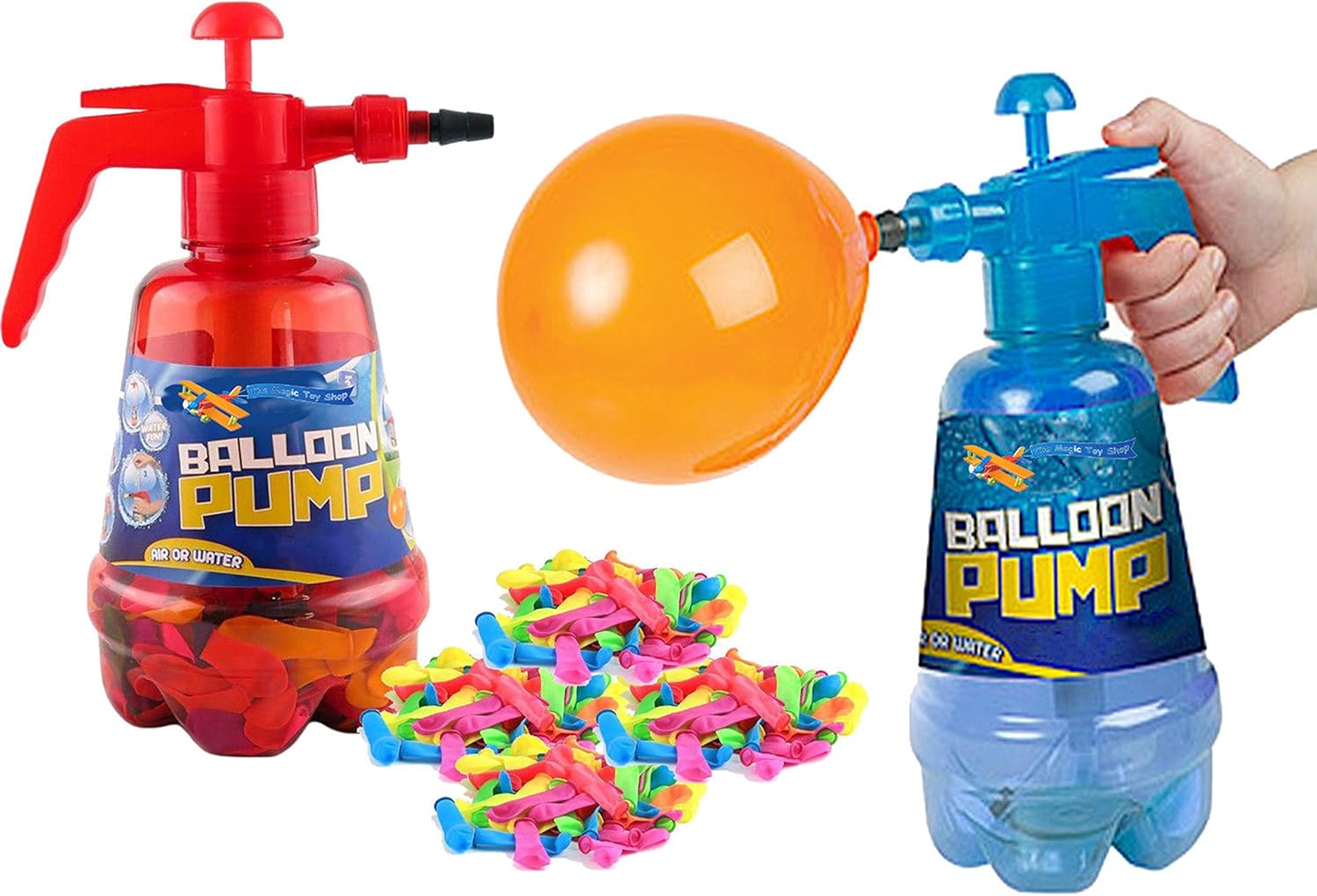 The Magic Toy Shop 2 in 1 Air Water Bomb Balloon Pump Kids Party ...