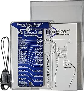 HexSizer Heavy Hex Gauge High Heat - Is a pocket tool for measuring Nut ...