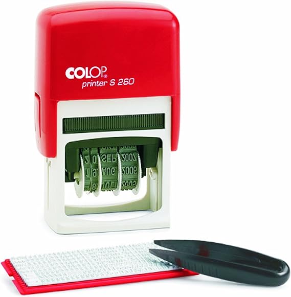 Colop Printer S260 D-I-Y - Sello fechador con texto personalizable ...