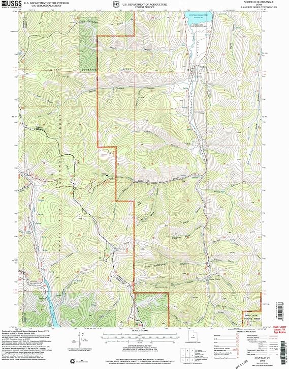 Amazon.com : YellowMaps Scofield UT topo map, 1:24000 Scale, 7.5 X 7.5 ...