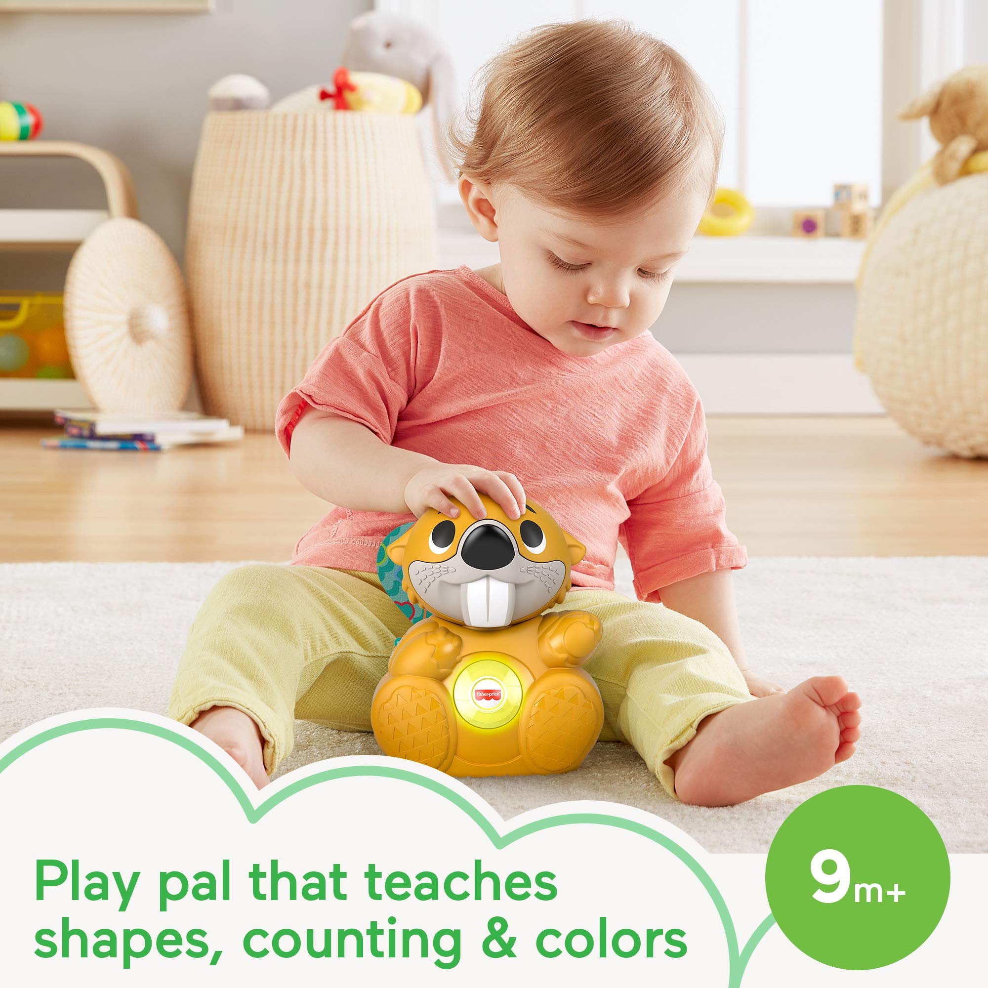 Mua Fisher-Price Baby Learning Toy Linkimals Boppin’ Beaver with Music ...