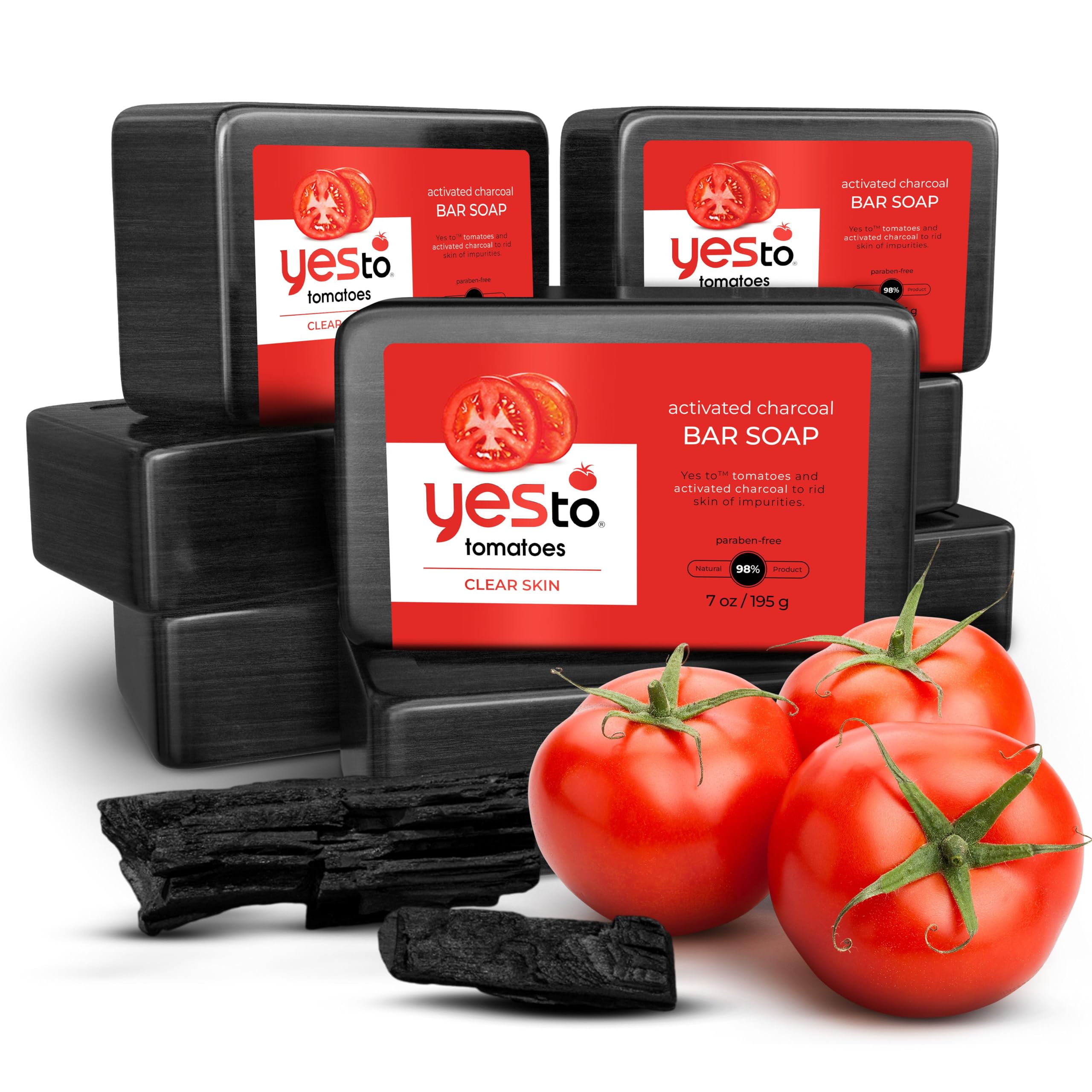 ***NON REFUNDABLE***Yes To Tomatoes Charcoal Bar Soap with Tomato ...