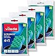 Vileda Scrunge Multi-Use Non-Scratch Scrub Sponge (Pack of 16) | Rinses ...
