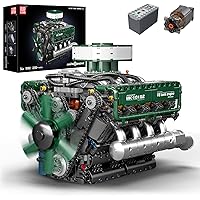 Mould King V8 Engine Building Blocks Sets, V8 Engine Model Kit That ...