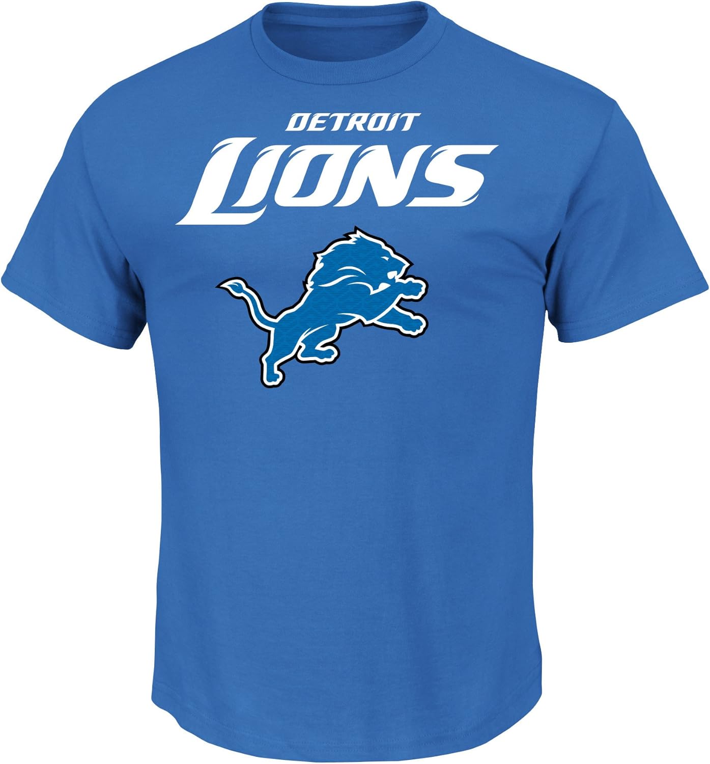 Amazon.com : NFL Detroit Lions Unisex Team Logo Screen print on Chest ...