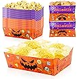 Amazon.com: Halloween Snack Trays 36pcs Ghost Pumpkin Paper Food Trays ...