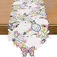 Amazon.com: Embroidered Easter Table Runner, Easter Decorations for ...