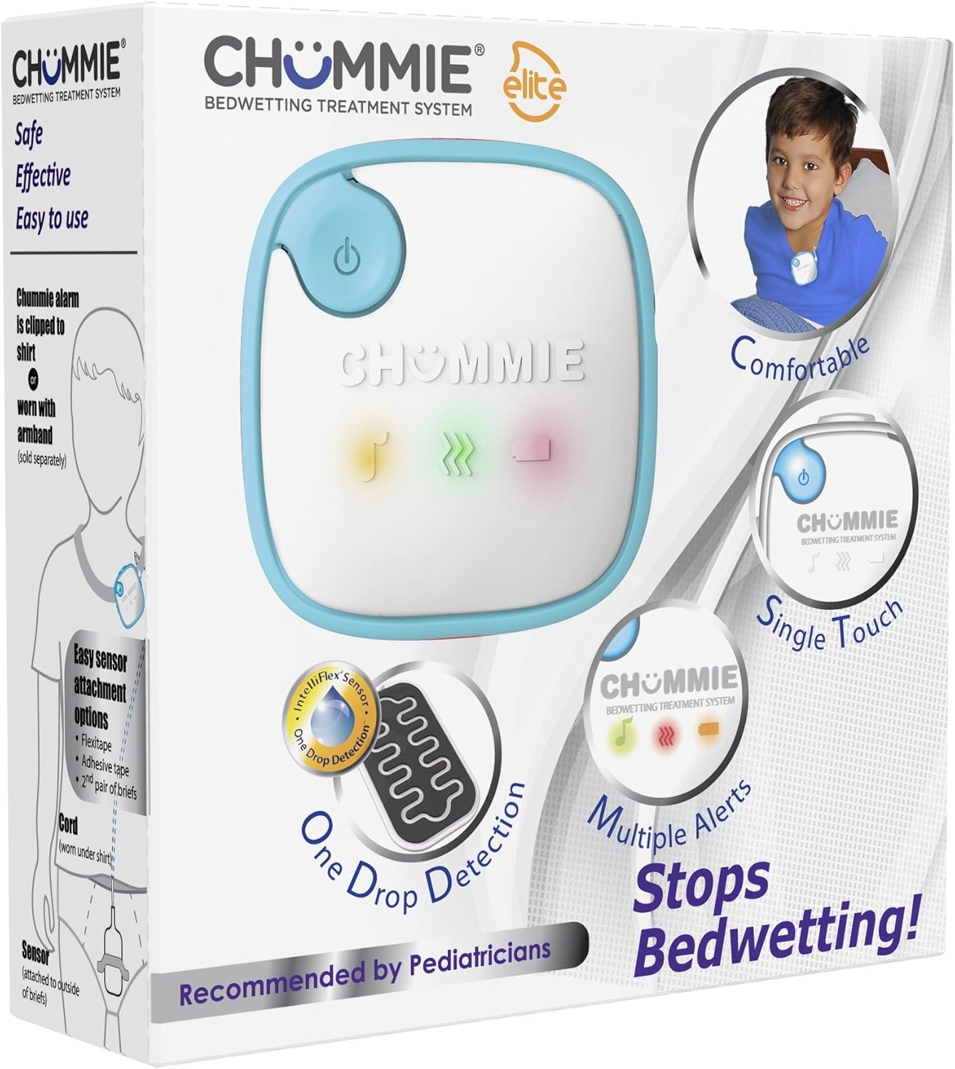 Chummie Elite Bedwetting Alarm for Children and Deep Sleepers – Award ...