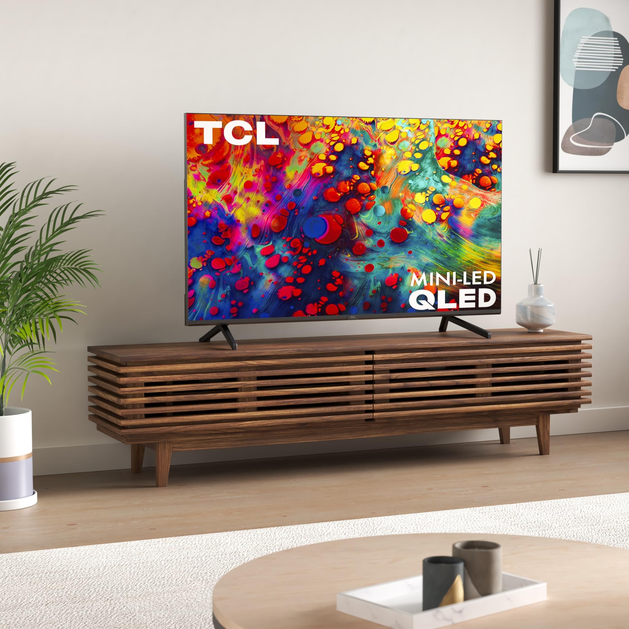 TCL 55-inch 6-Series 4K UHD Dolby Vision HDR QLED Roku Smart TV ...