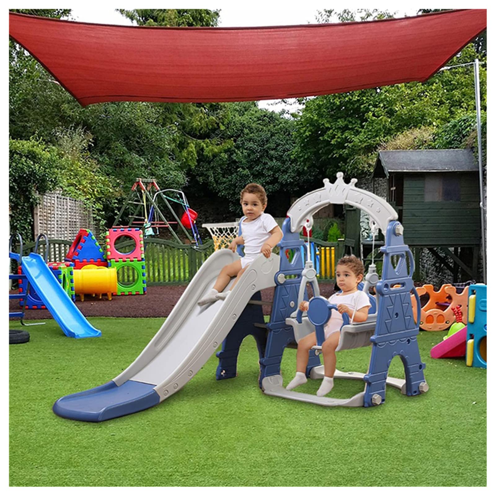 Buy zeipy 3 in 1 Toddler Climber and Swing Set, Easy Climb Stairs with ...
