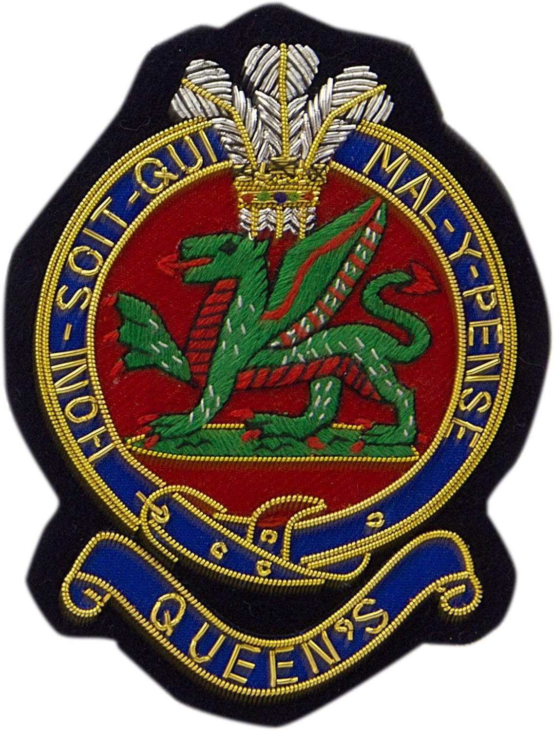 Queen's Regiment Regimental Blazer Badge: Amazon.co.uk: Clothing