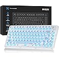 Amazon.com: Transparent Mechanical Keyboard, RGB Backlit Wireless ...