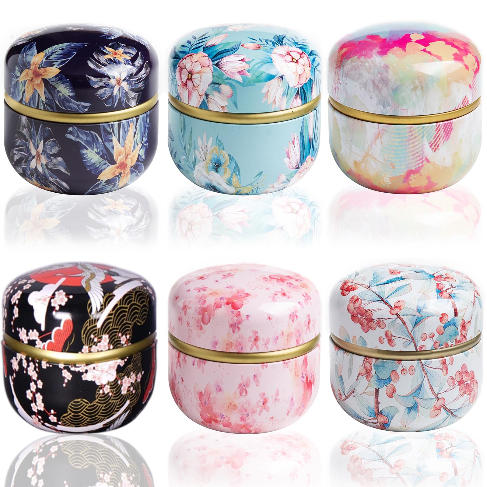 Tea Storage Container Tea tins WEMEGA Tea coffee Container capacity ...
