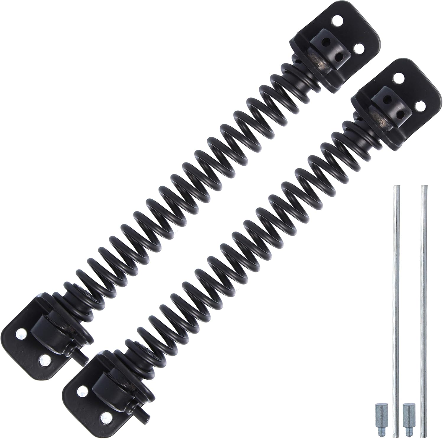 2X Black Automatic Closing Garden Gate Spring Closers 8" (200mm) Swing ...