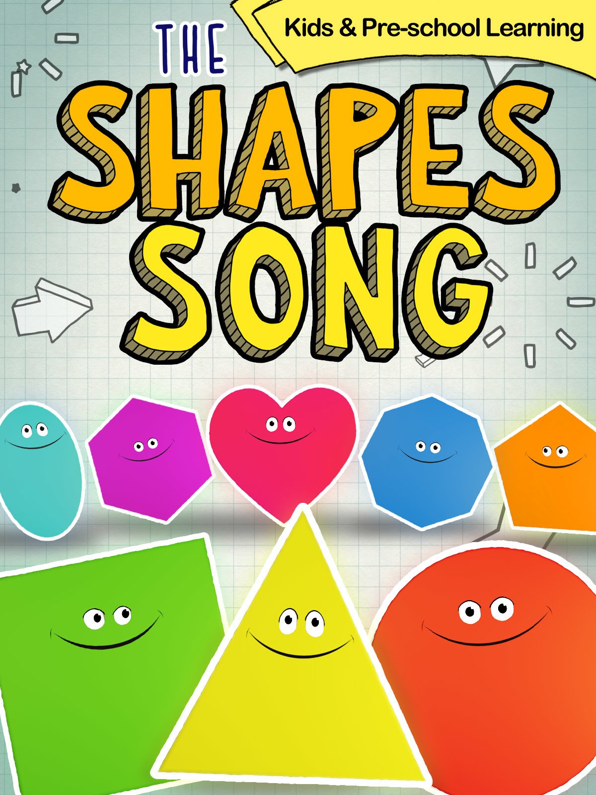 Amazon.co.jp: The Shapes Song, Kids and Pre-school Learning: PuppetPop ...