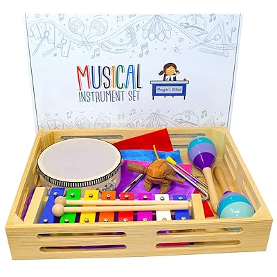 Buy Magpies Office Childrens Wooden Musical Instrument Set - in Tune ...