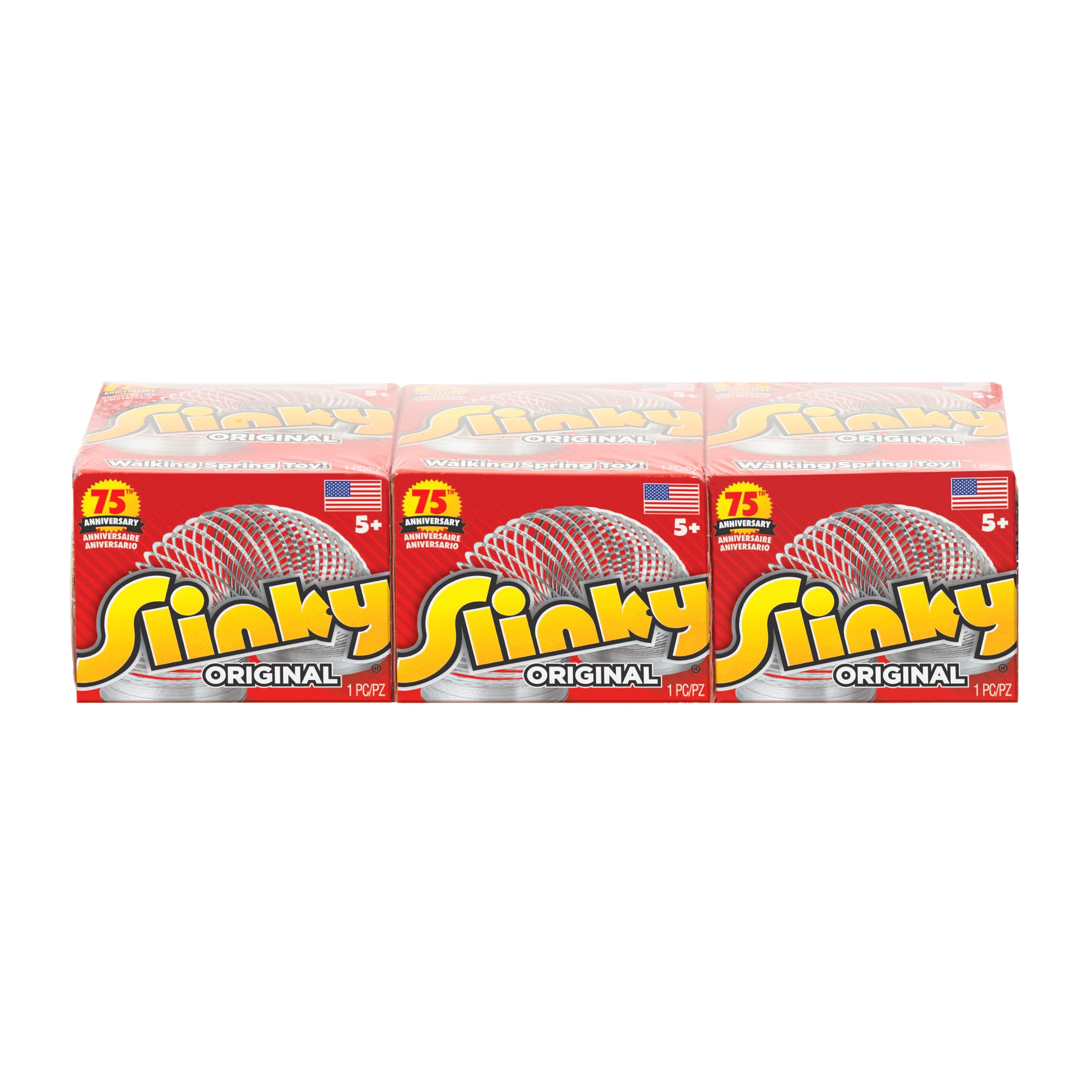 Mua The Original Slinky Walking Spring Toy, 3-Pack Metal Slinky, Fidget ...