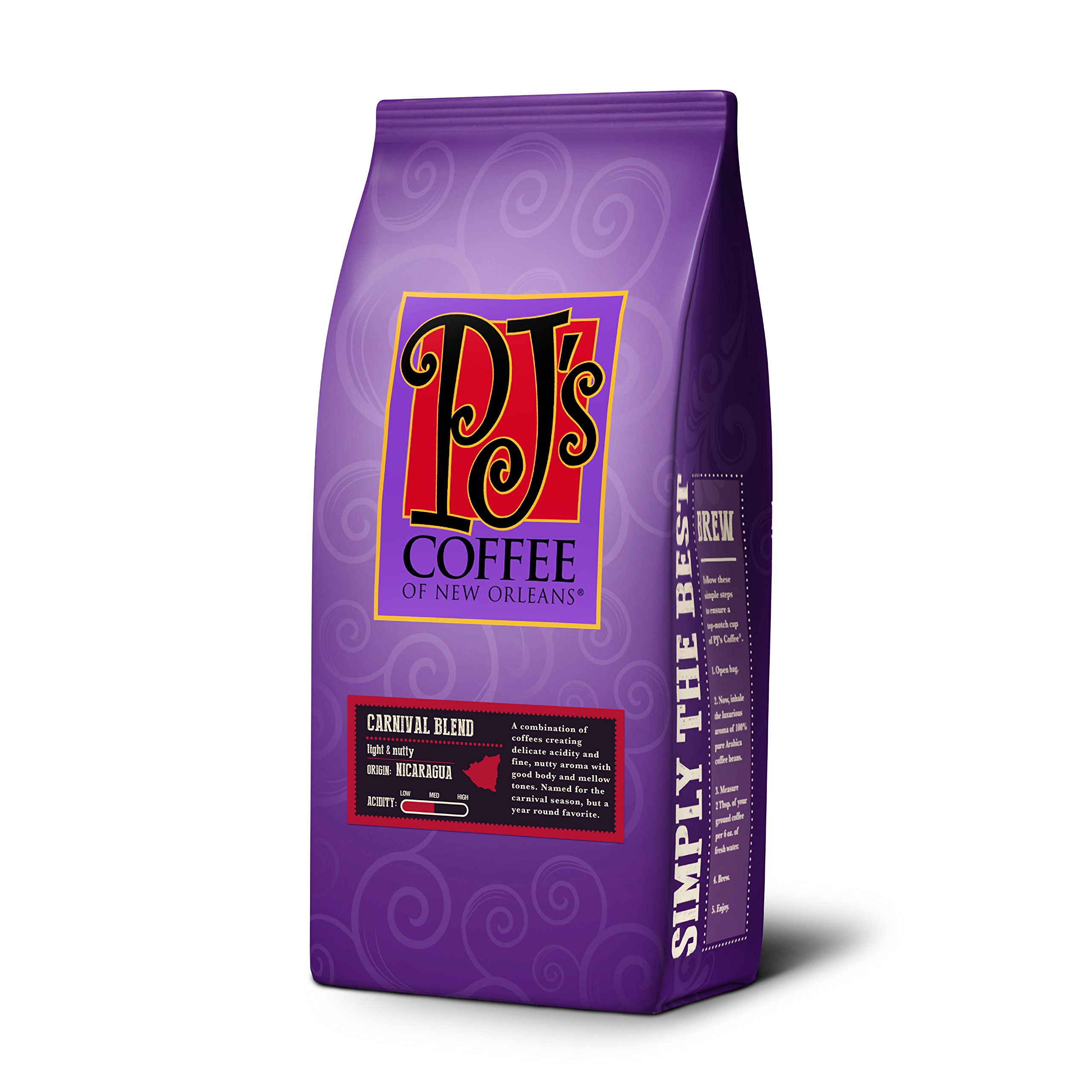 Amazon.com : PJ's Coffee of New Orleans Chicory on Chartres : Grocery ...