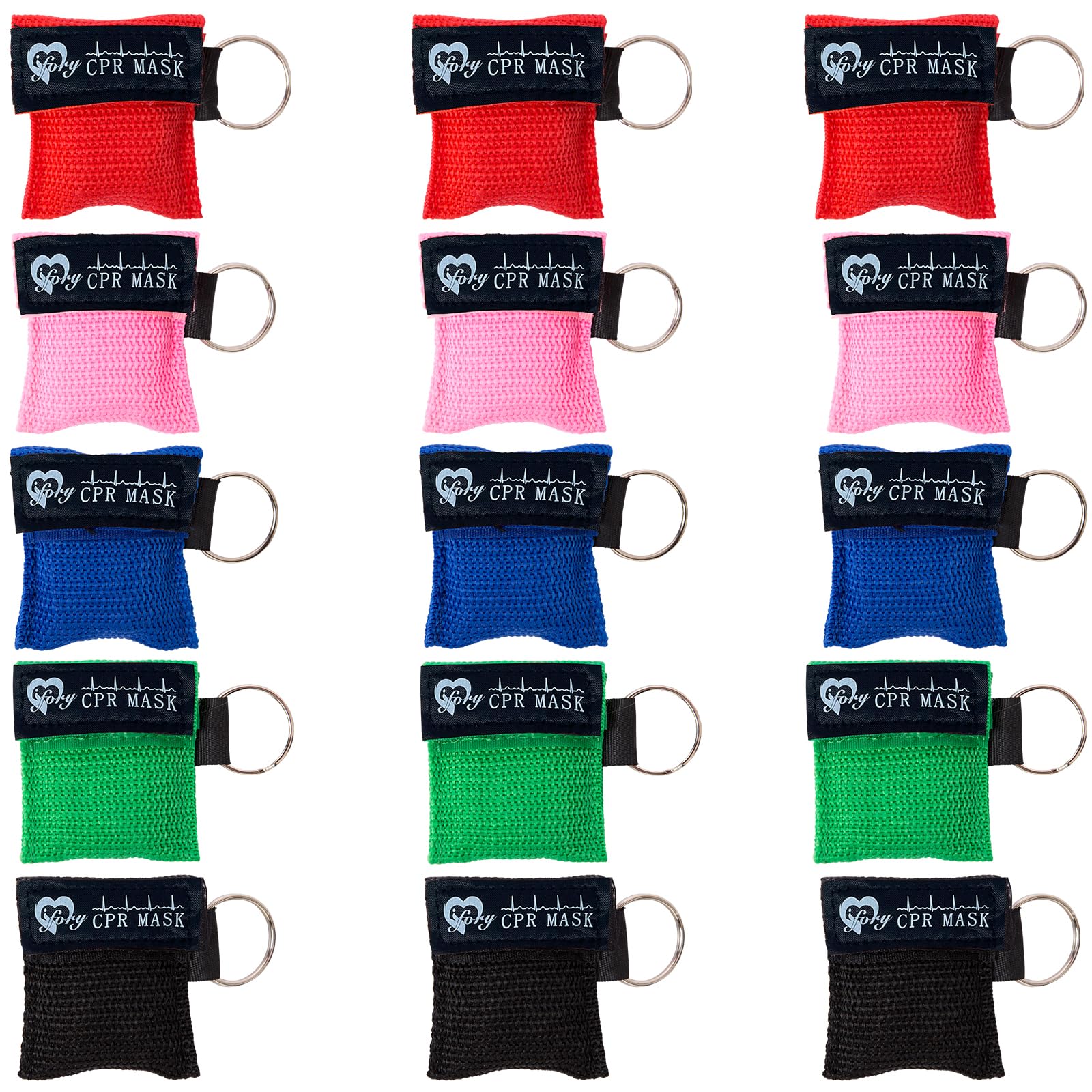 Mua 15 Packs CPR Pocket Mask Keychain, CPR Face Shield with One Way ...