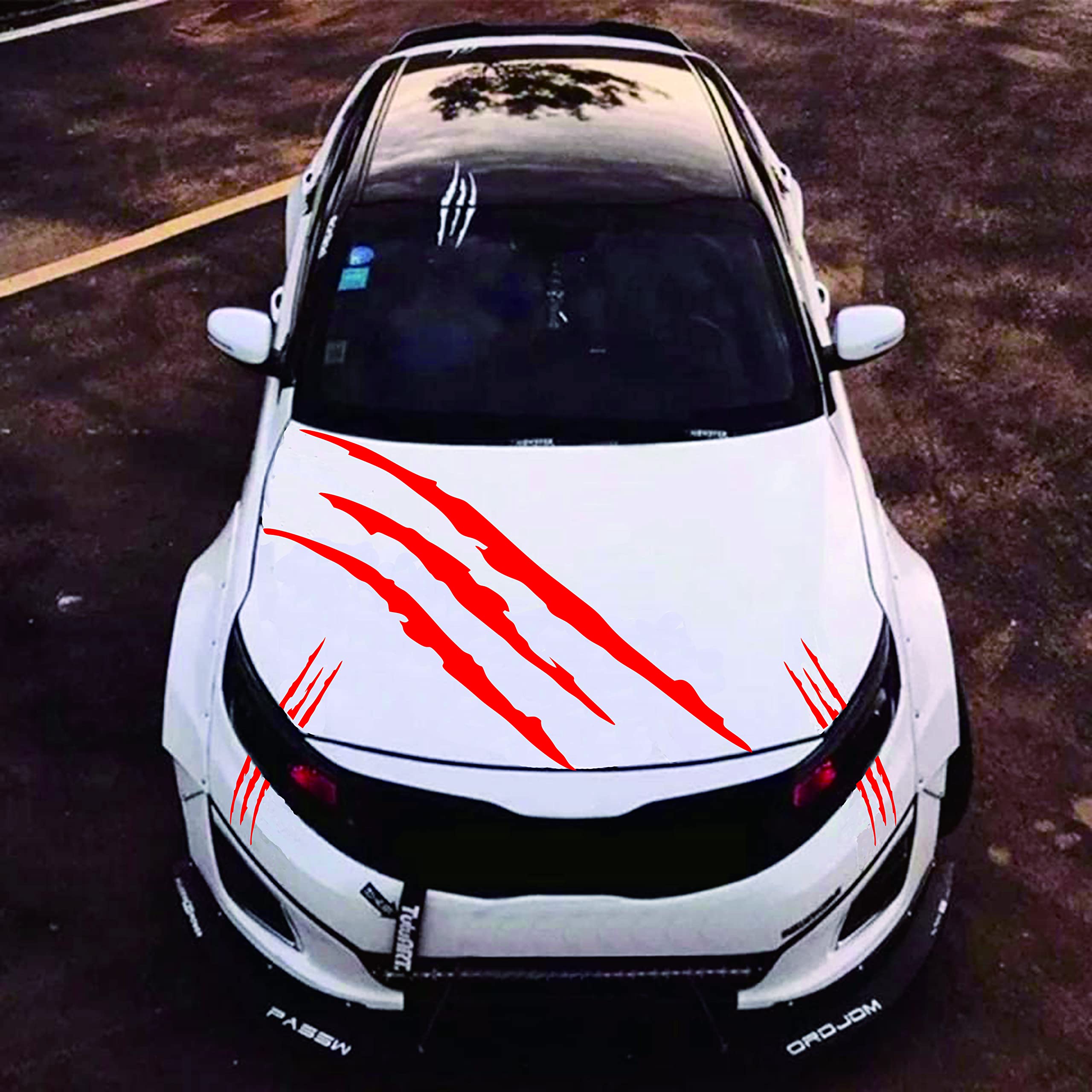 Mua 1 Full Set Monster Claw Sticker for Car Hood Bonnet, Decal 1 Set ...