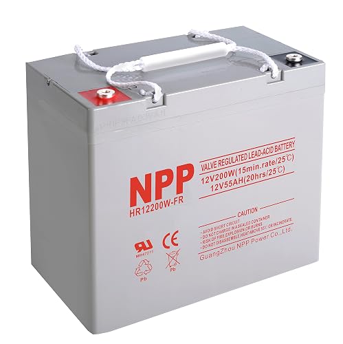 NPP Power HR12200W FR, 12Volt 1200W 200Watts/Cell AGM Sealed Lead Acid ...
