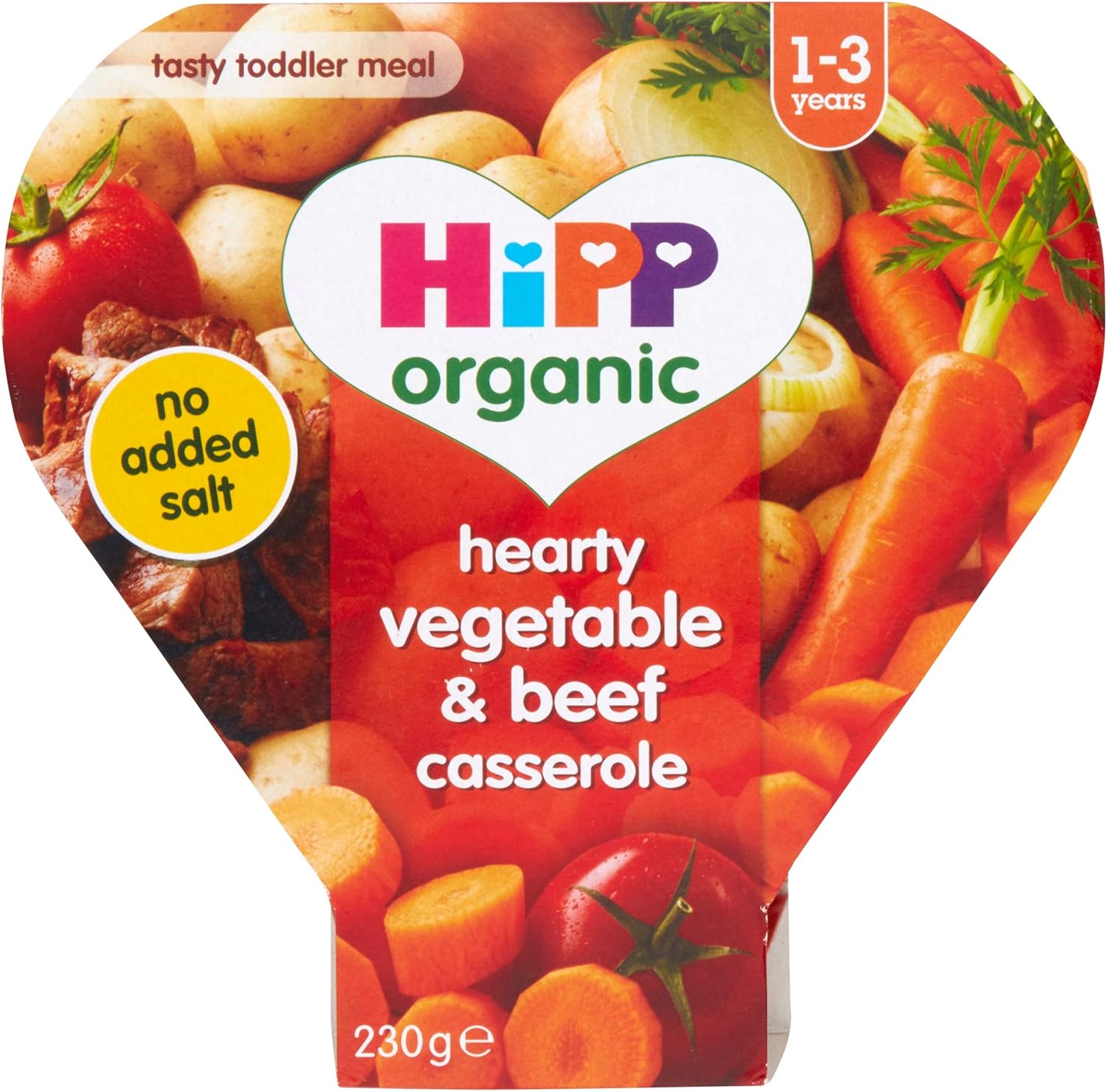 HiPP Organic Hearty Vegetable & Beef Casserole Toddler Tray Meal 12 ...