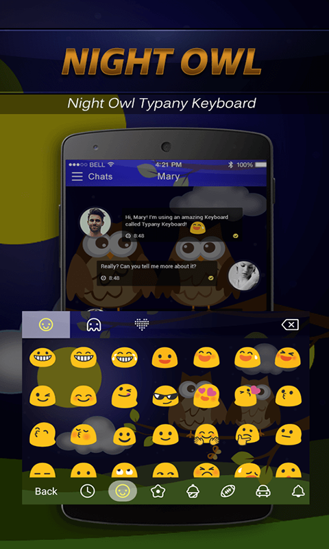 Night Owl Theme&Emoji Keyboard: Amazon.com.au: Appstore for Android