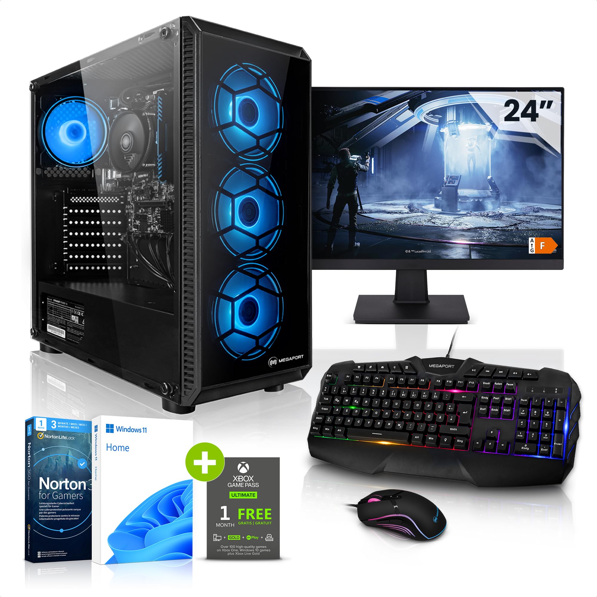 Mua Complete PC Gaming PC Set AMD Ryzen 5 5600G â ¢ 24 Inch Monitor â ...