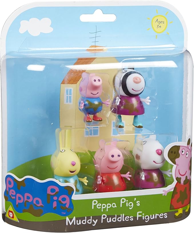 Peppa Pig 5-Figure Pack Muddy Puddles: Amazon.co.uk: Toys & Games