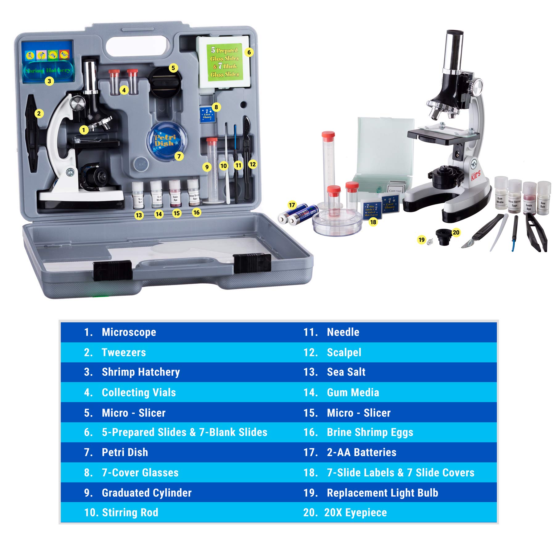 Mua AmScope M30 Series 52-Piece STEM Microscope Kit for Kids ...