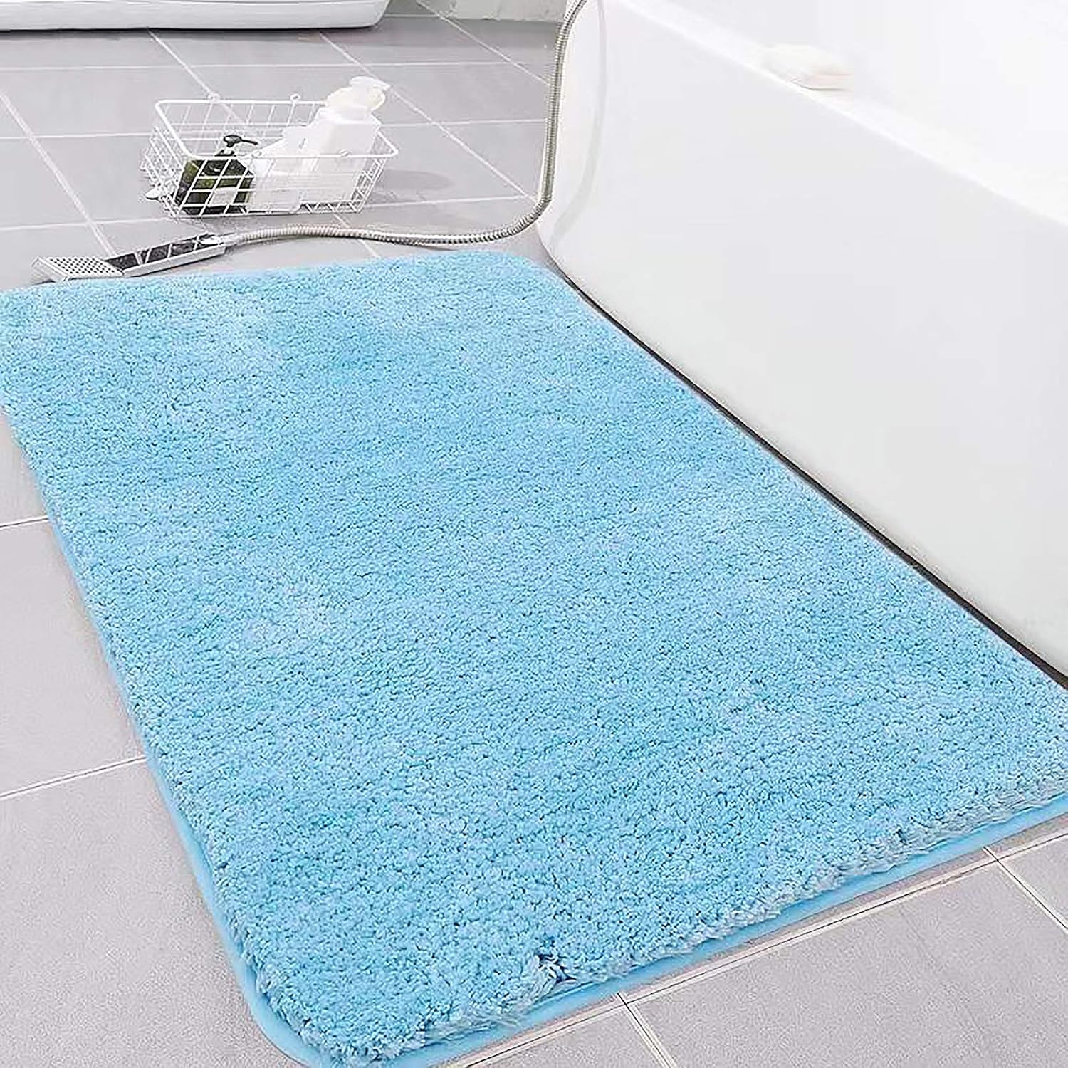XM&LZ Thick Bathroom Rugs,Shaggy Soft Highly Absorbent Bath Rugs,Not ...