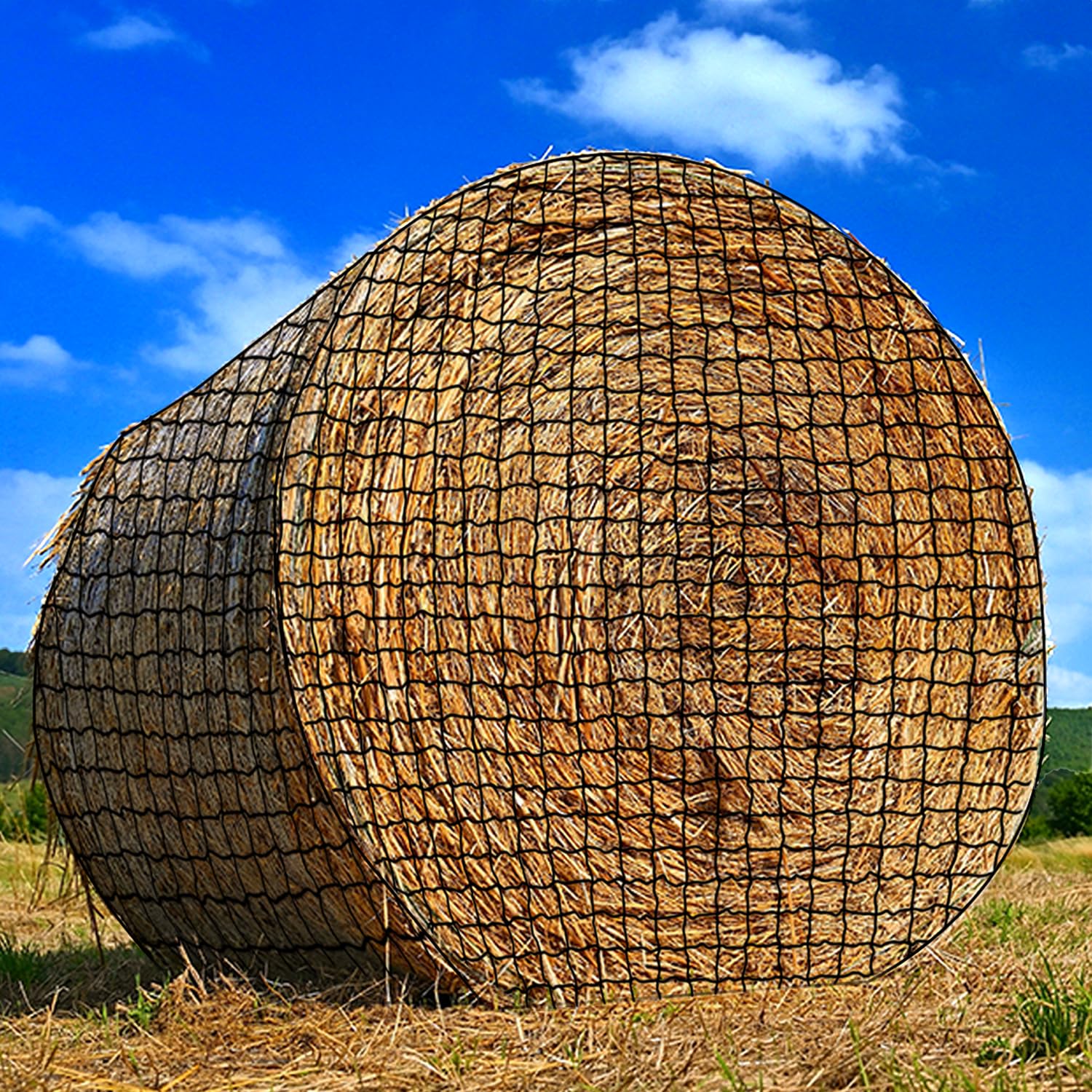 NizHome Large Round Bale Hay Net 6 * 6Ft Knotless Slow Feeder Hay Nets ...
