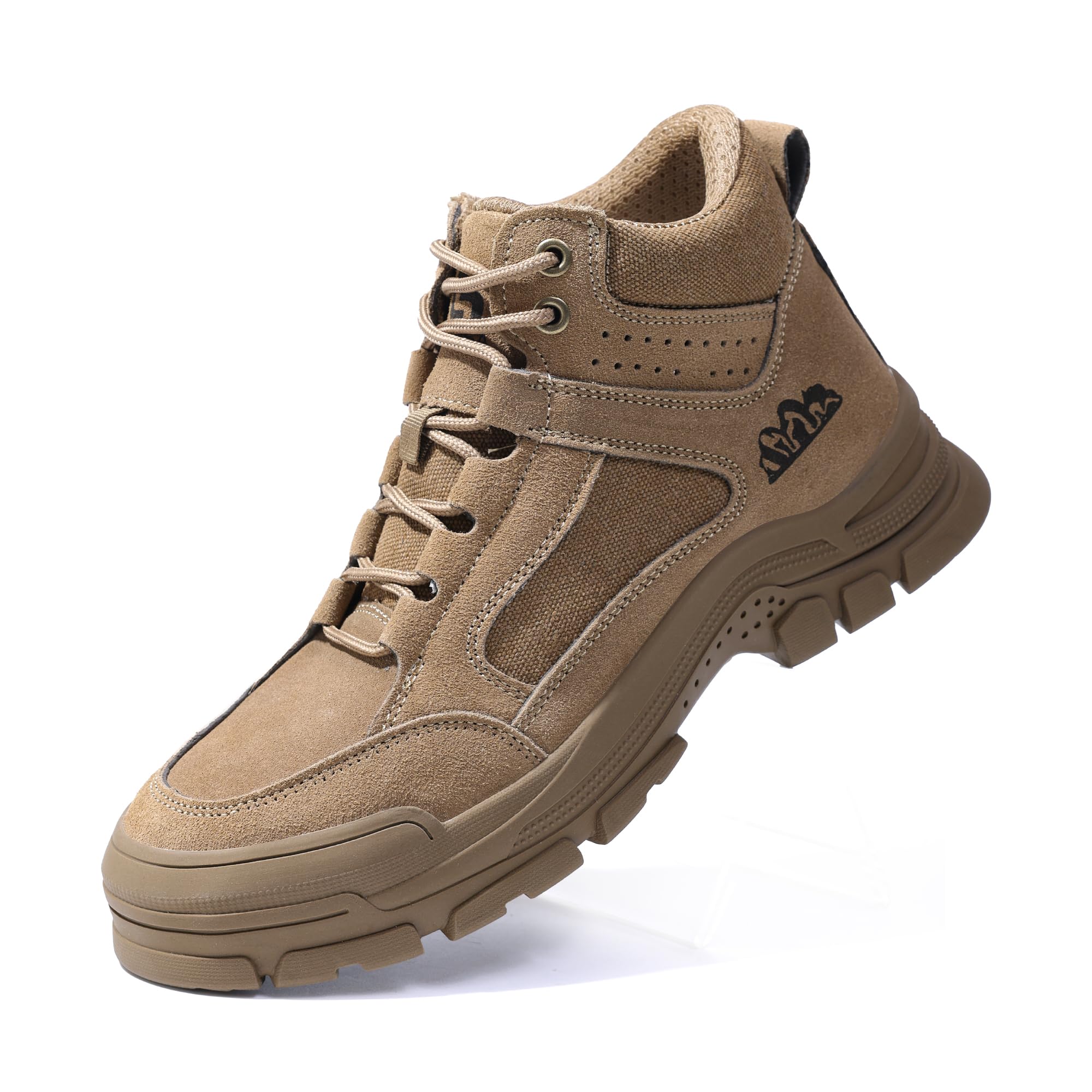 YLJCDOUN Steel Toe Boots for Men Indestructible Construction Steel Toe ...