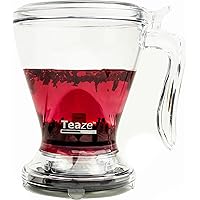 Amazon.com: Tea Infuser for Loose Leaf Tea, Round, Clear: Home & Kitchen