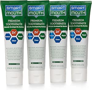 Amazon.com : SmartMouth Premium Zinc Ion Toothpaste, Helps with Cavity ...