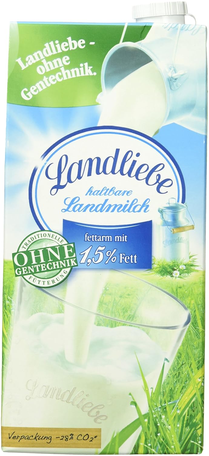 Landliebe H-Milch 1.5%, 12er Pack (12 x 1 l): Amazon.de: Lebensmittel ...