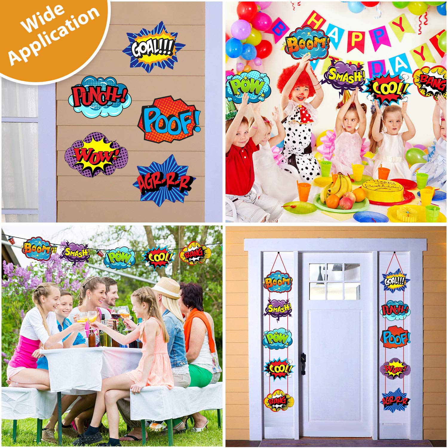 Mua Poen Hero Themed Party Decorations Large Hero Action Sign Fun ...