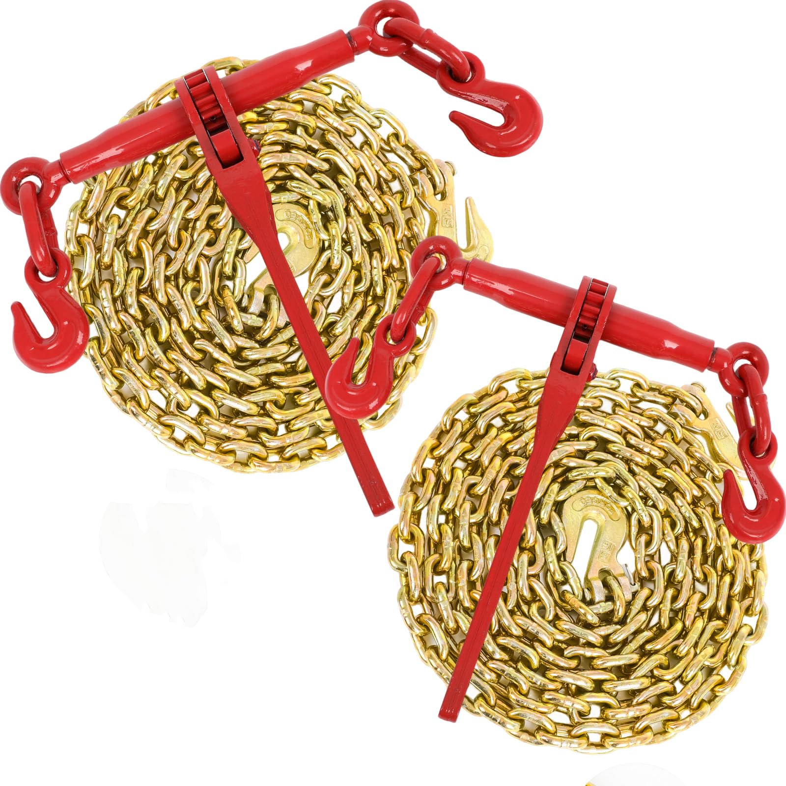 FAHKNS 5/16" to 3/8" Ratchet Chain Binder with 4900 lbs Safe Working ...