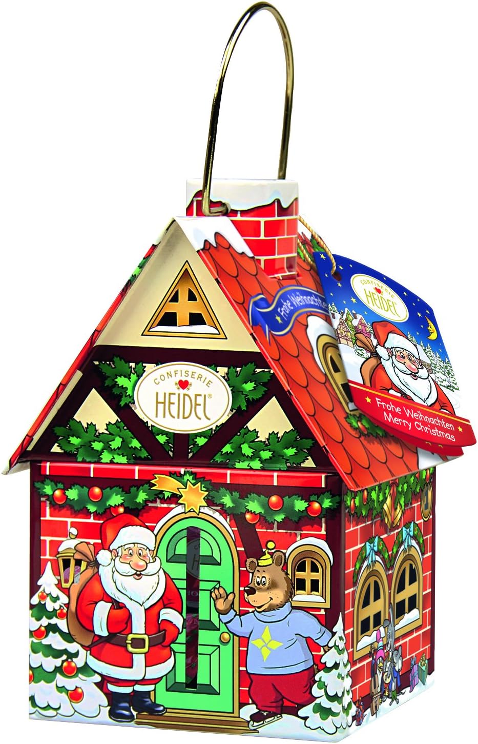 Confiserie Heidel Christmas Cottage Tin Filled with Chocolates 113 g ...