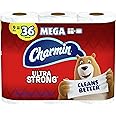 Amazon.com: Charmin Ultra Strong Toilet Paper, 9 Mega Rolls = 36 ...
