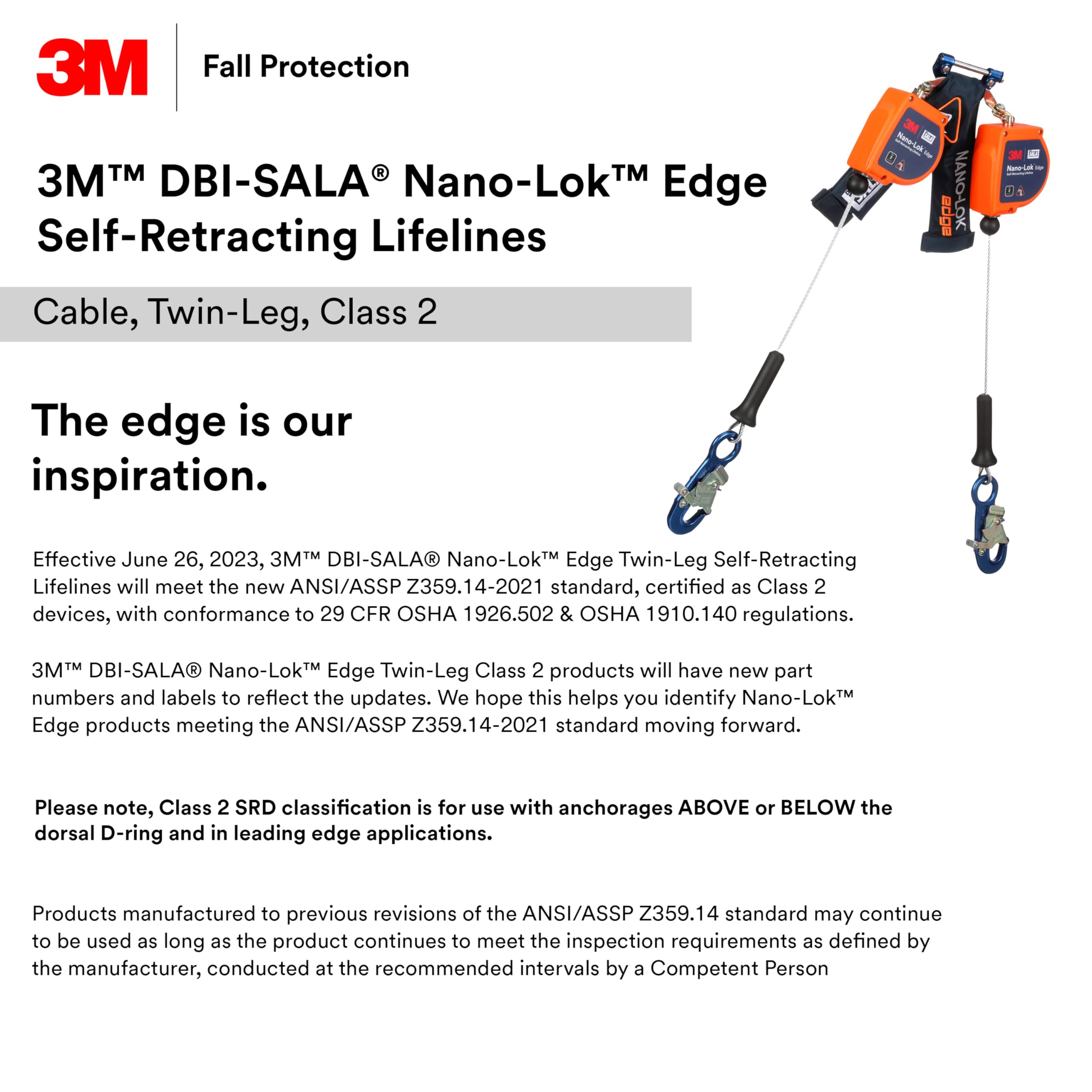Mua 3M DBI-SALA Nano-Lok Edge Twin-Leg Personal Self Retracting ...