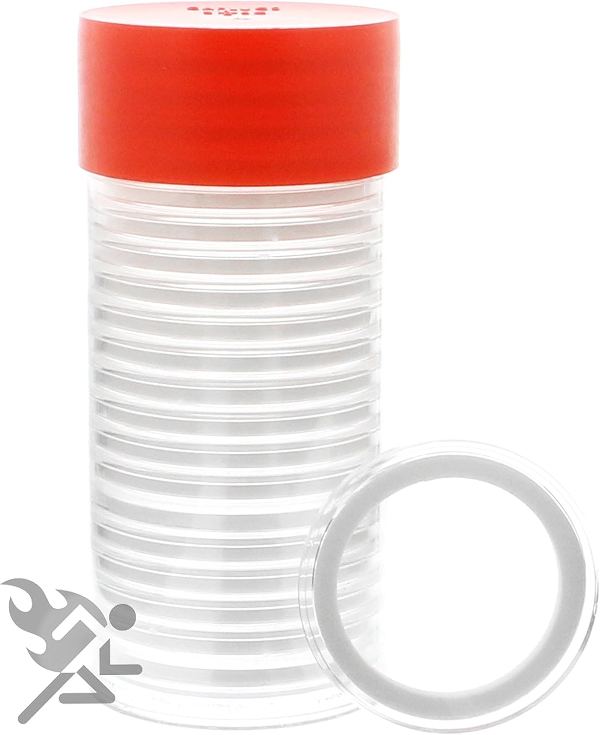 Amazon.com : (1) Airtite Coin Holder Storage Container & (20) White ...