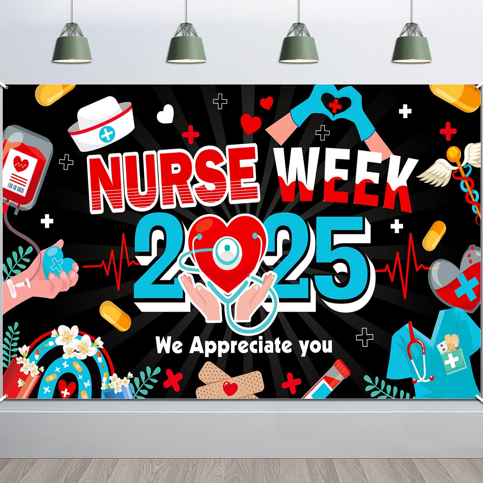 HOWAF Nurse Week 2025 Backdrop Banner, Nurses Week 2025 Background ...