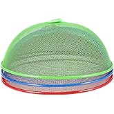 Amazon.com: 3Pcs Metal Mesh Screen Food Cover Tent Umbrella 11 inch Outdoor Picnic Food Covers ...