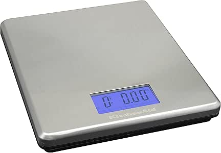 Amazon.com: KitchenAid Gourmet Stainless Steel Electronic Scale, 11 ...