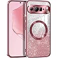 Amazon.com: Casetego for Google Pixel 9 Pro XL Case,Compatible with MagSafe,Glitter Sparkle ...