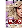 Amazon.com : Schwarzkopf Keratin Color Permanent Hair Color Cream, 9.1 Light Ash Blonde, 1 Kit ...