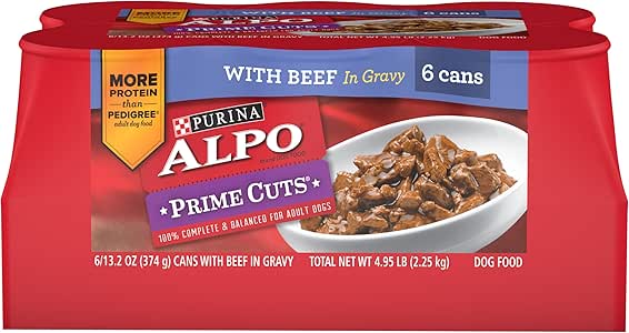 Purina ALPO Prime Cuts With Beef in Gravy Adult Wet Dog Food - (6) 13.2 ...