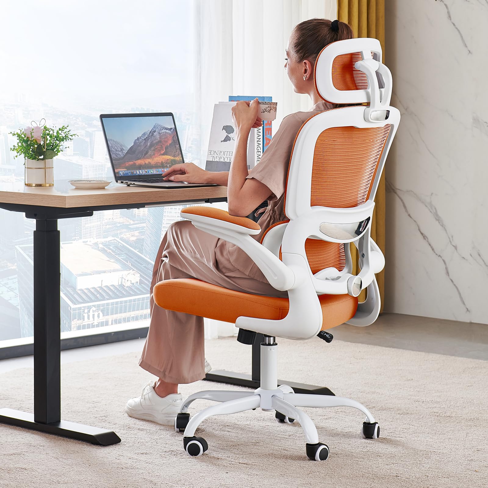 TRALT Office Chair Ergonomic Desk Chair, 330 LBS Home Mesh Office Desk ...