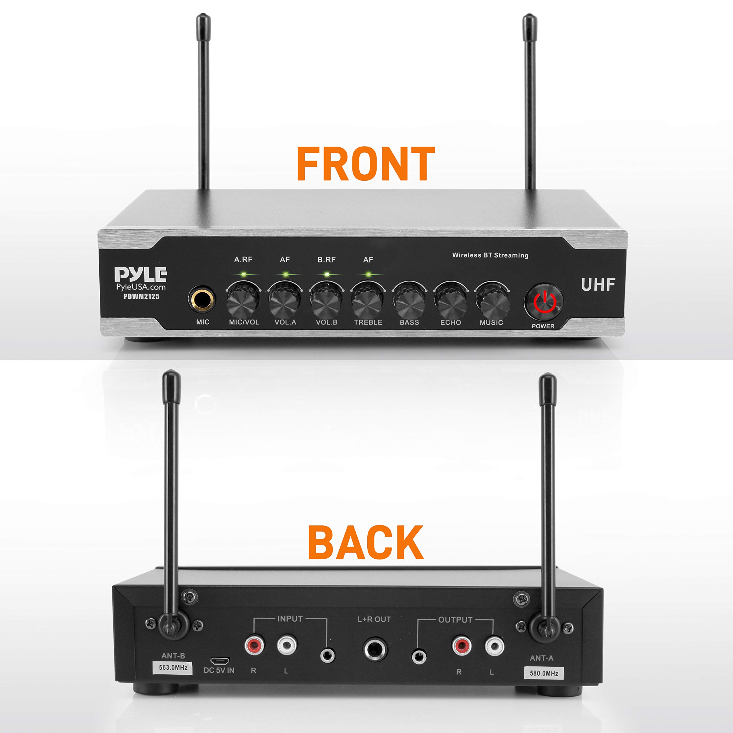 Mua Pyle Portable Uhf Wireless Microphone System - Battery Operated ...